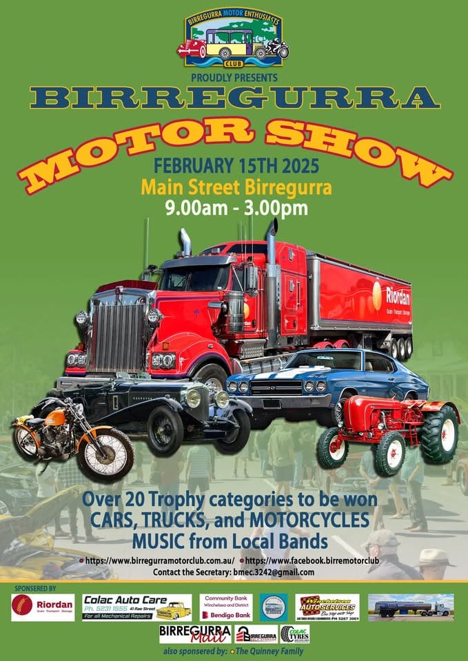 Birregurra Motor Show 2025 VIC | Cruzn Rides Group